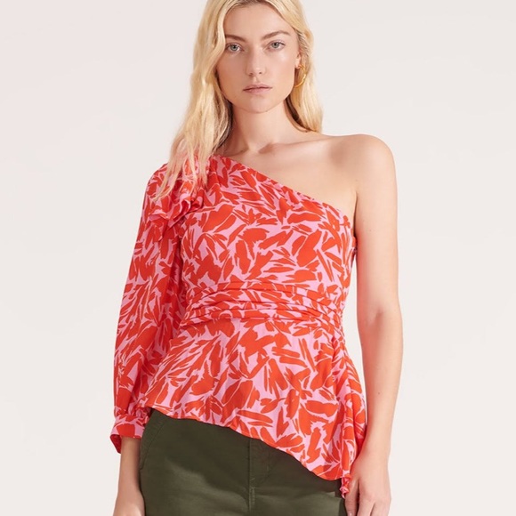 Veronica Beard | Tops | Nwt Veronica Beard Vida One Shoulder Top | Poshmark
